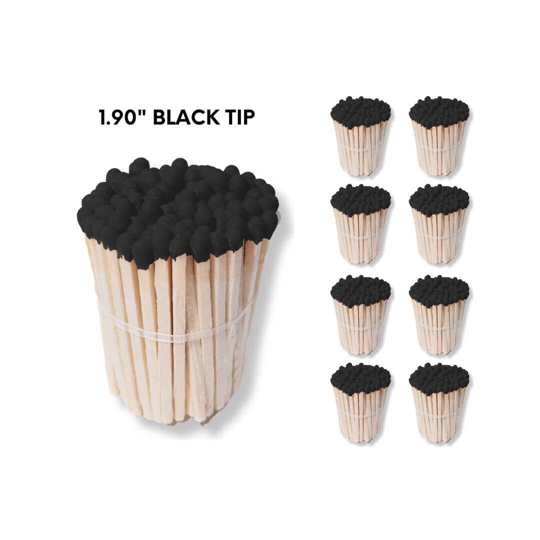 Black Tip 1.90" | Matches Kit | Colorful Matches | Wedding Favors ...