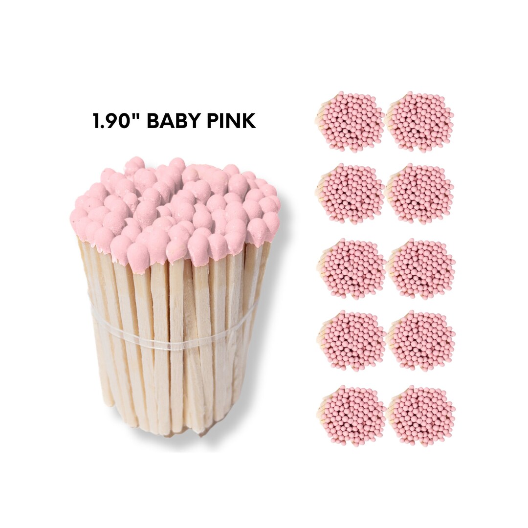 Baby Pink 1.90" | Matches Kit | Colorful Matches | Wedding Favors ...