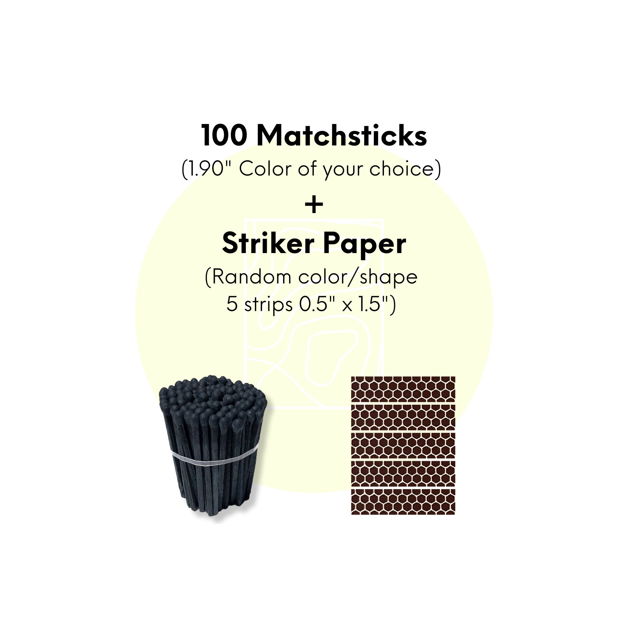 Matches Kit 1.90 Matchsticks Colorful Matches Wedding Favors Loose ...