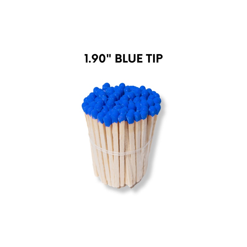 Blue 1.90" | Matches Kit | Colorful Matches | Wedding Favors | Bulk ...