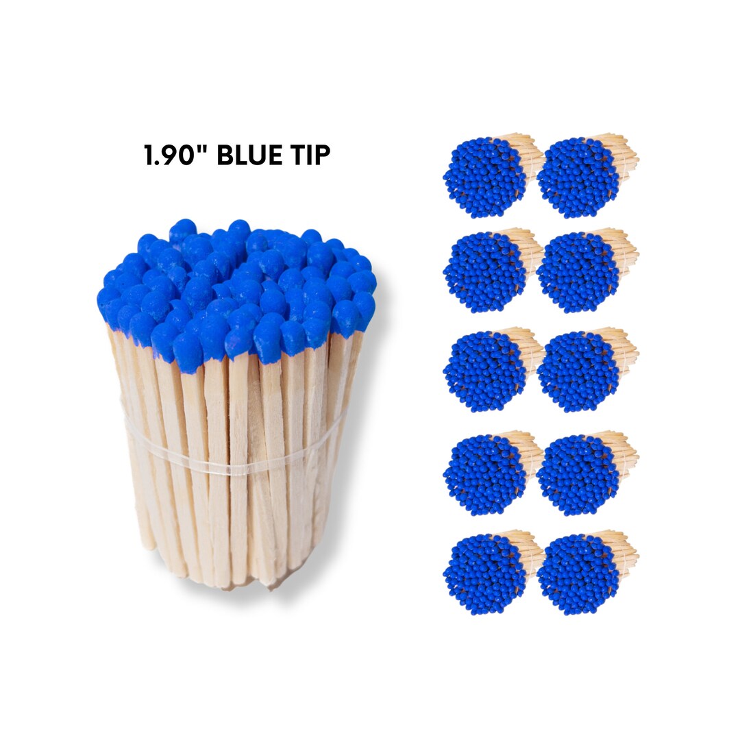 Blue 1.90" | Matches Kit | Colorful Matches | Wedding Favors | Bulk ...