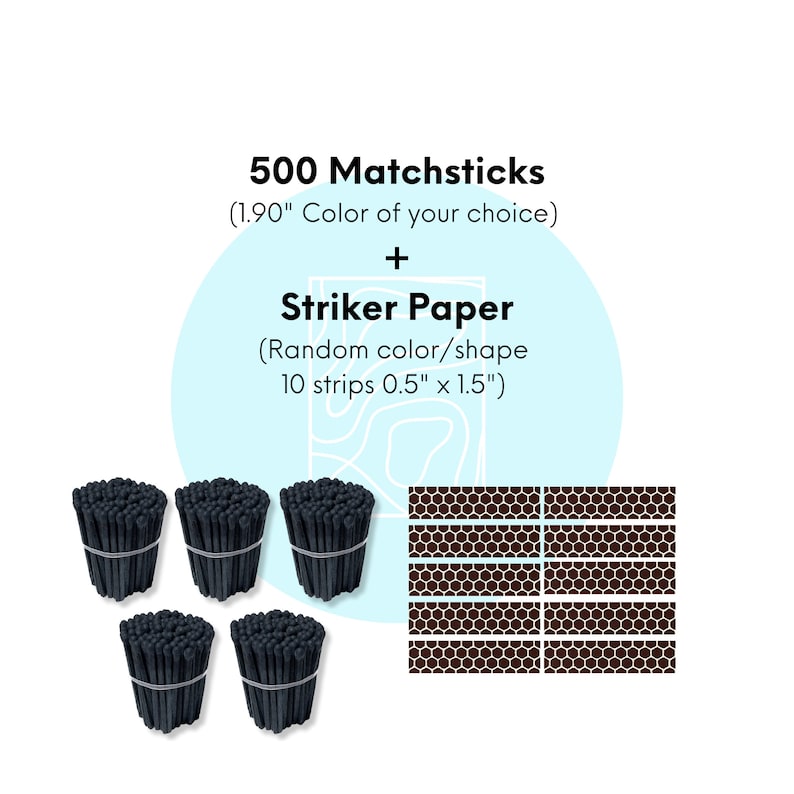 Matches Kit 1.90 Matchsticks Colorful Matches Wedding Favors Loose ...