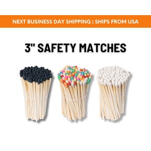 3" Safety Matches | Long Matches | Decorative Matchsticks | Matches Kit ...