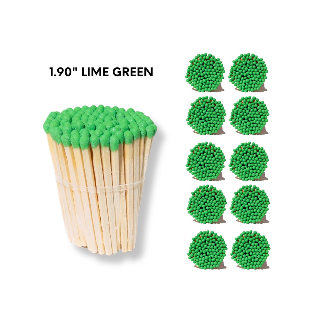 Lime Green Matches 1.90" | Matches Kit | Fancy Matches | Wedding Favors ...