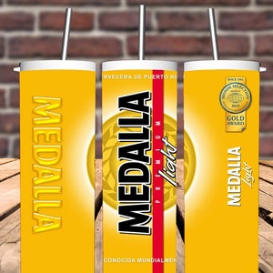 Medalla Light Skinny Tumbler PNG Digital File - Etsy