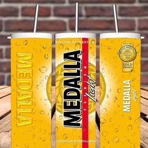 Medalla Light Skinny Tumbler PNG Digital File - Etsy