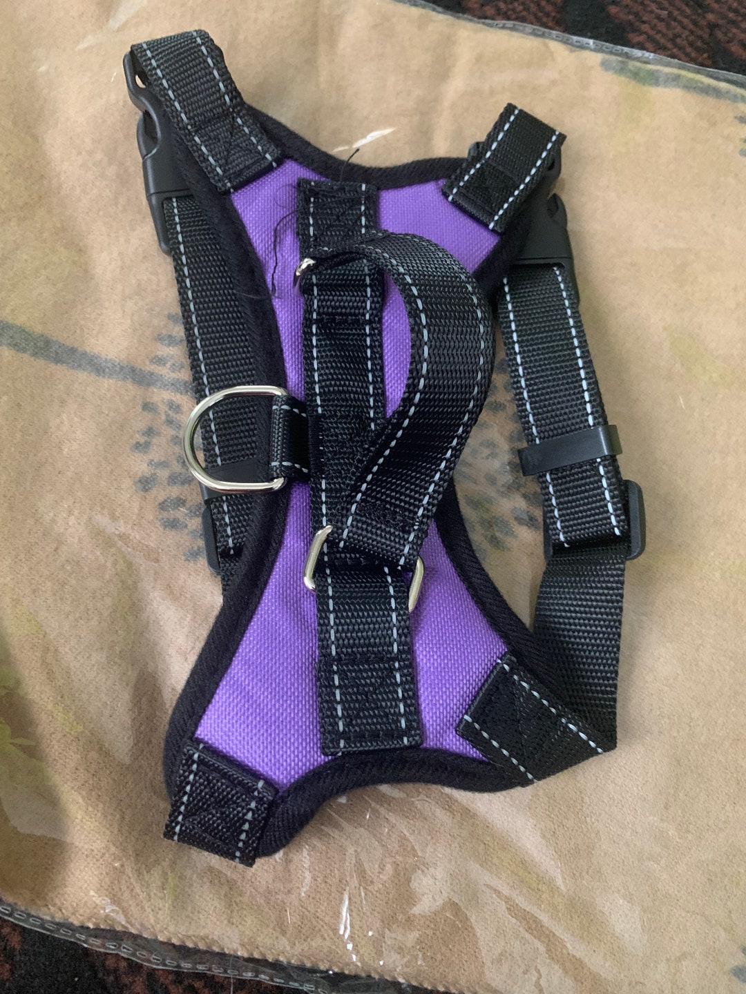 Dog Harness ,purple Color ,small Medium Large, Free Leash Included - Etsy