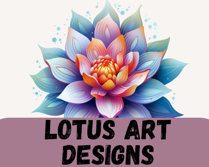 Lotus Flower Art Designs, Lotus Art PNG, Tattoo Ideas, Tattoo Design ...