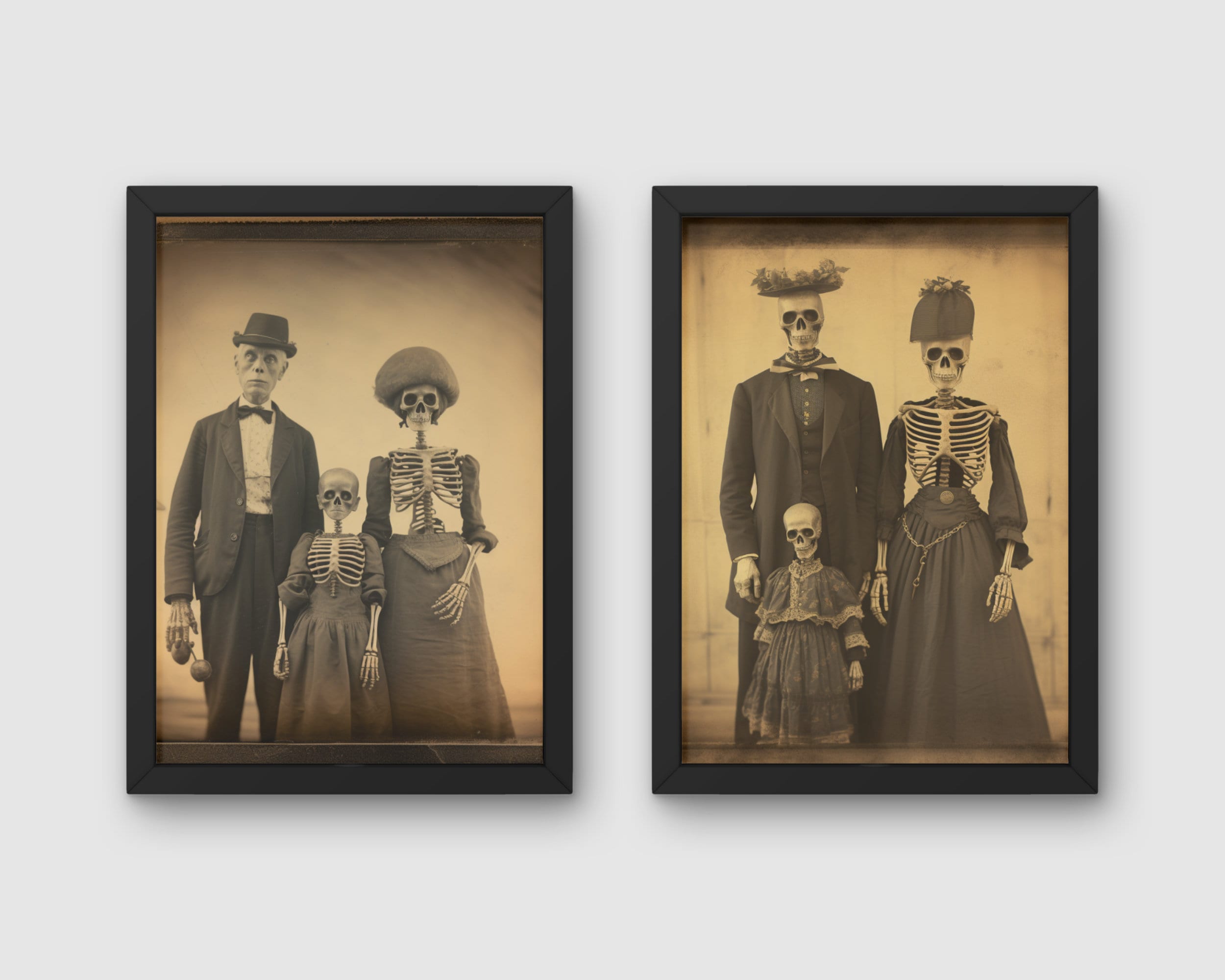 10 Skeleton Family Portrait Skeleton Print PNG Skeleton Family Prints ...