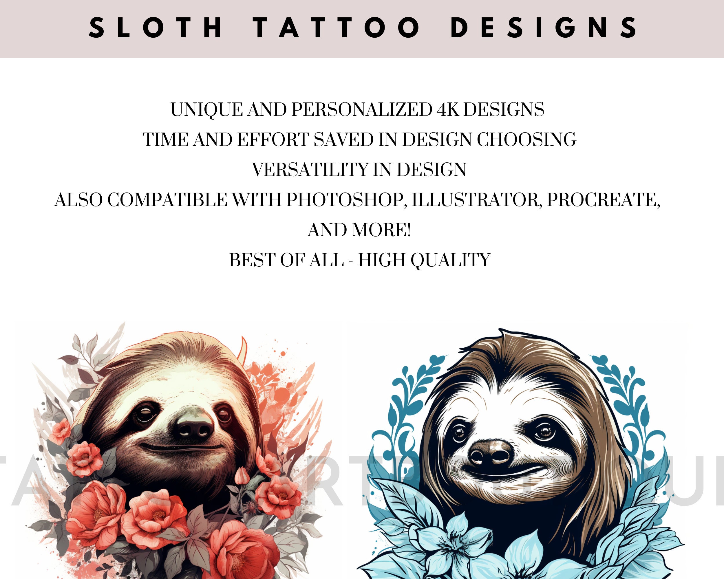 Sloth Animal Tattoo