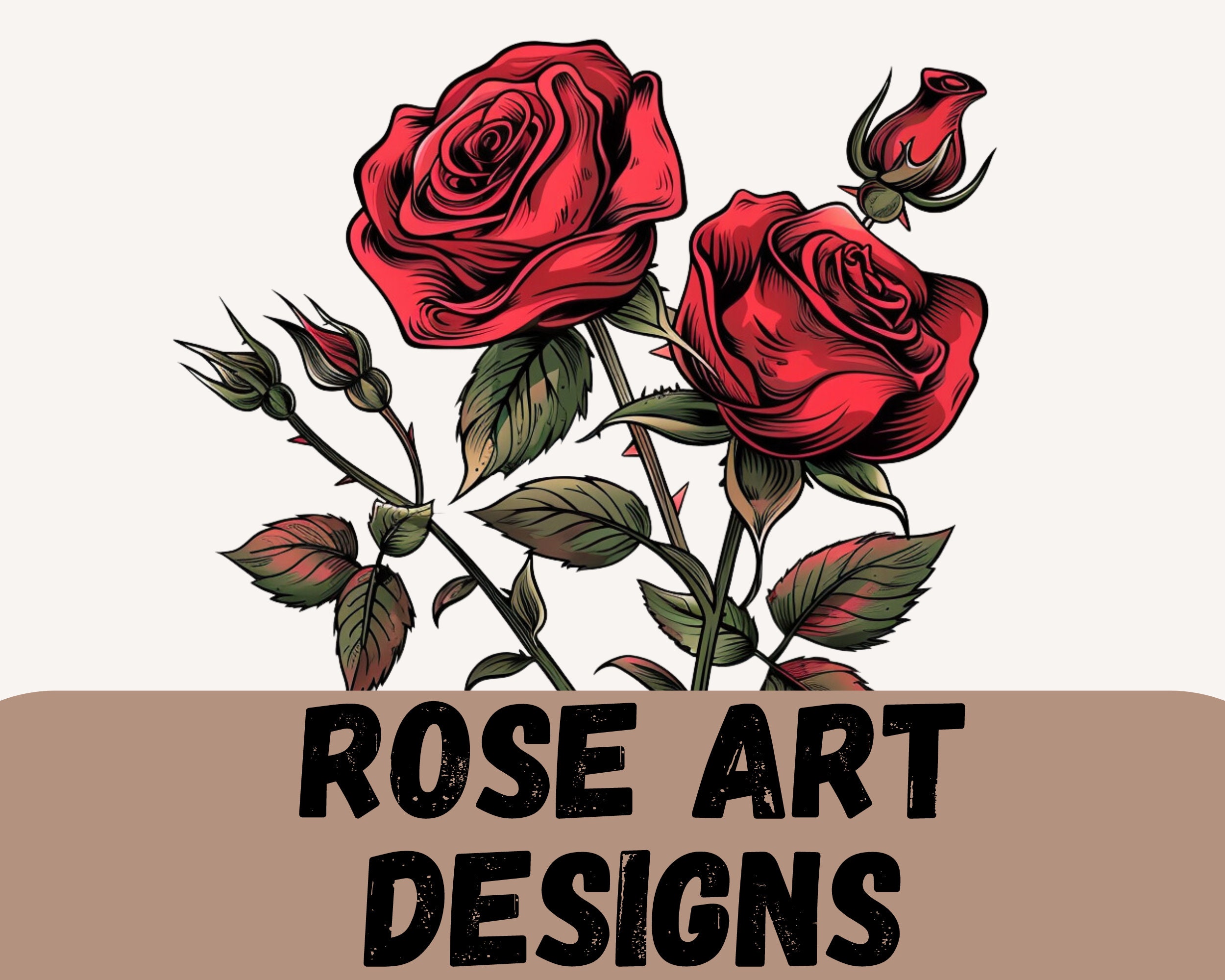 Rose Art Prints, Rose Art PNG, Tattoo Ideas, Rose Designs, Tattoo Ideas ...