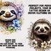 Sloth Art Prints, Tattoo Designs, Tattoo Ideas, Tattoo Flash, Sloth Art ...