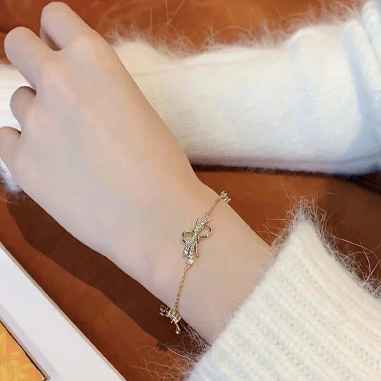 Gold Triple Link Chain Bracelet14k Real Gold Plated Zircon - Etsy