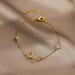 Gold Triple Link Chain Bracelet14k Real Gold Plated Zircon - Etsy