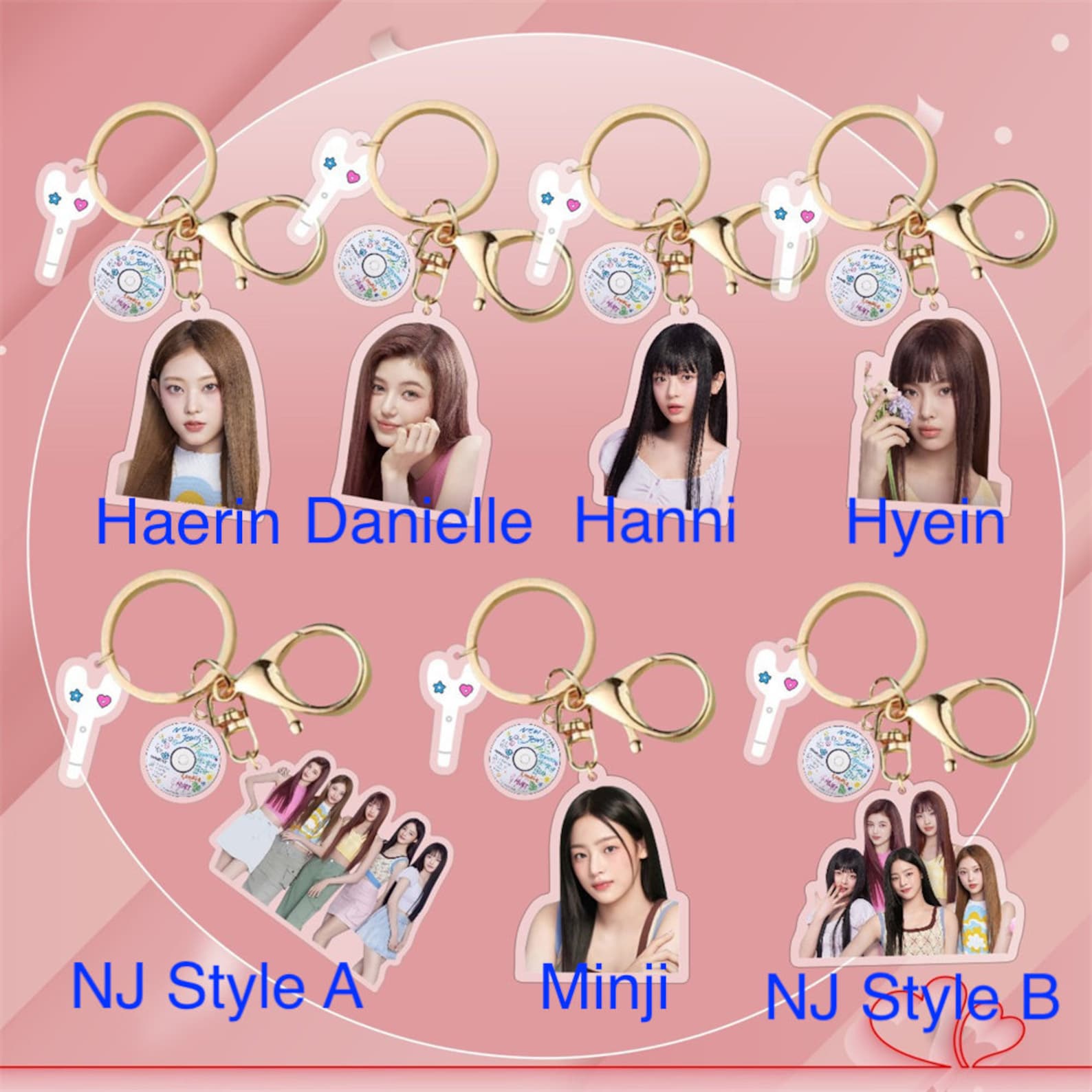 Kpop Keychain NWJNS NJ New Jeans Bunnies Lightstick Keychain - Etsy