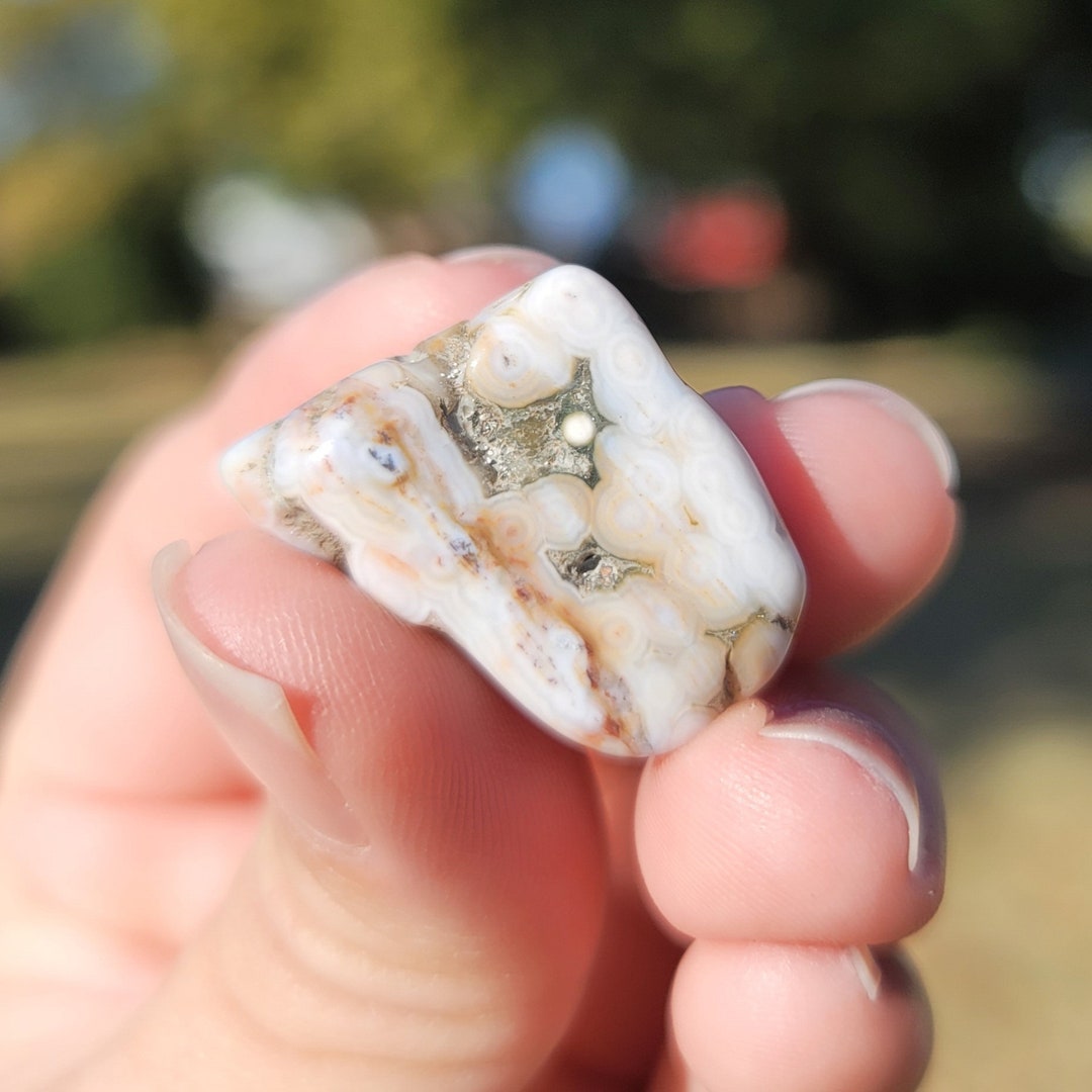 Ocean Jasper / White, Pink and Green Vein 8 Ocean Jasper Tumble ...