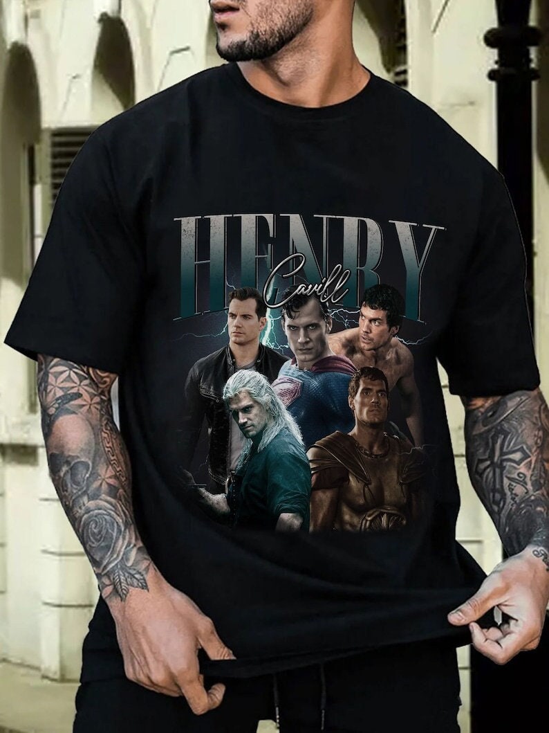 HENRY CAVILL Vintage Shirt Henry Cavill Homage Tshirt Henry - Etsy