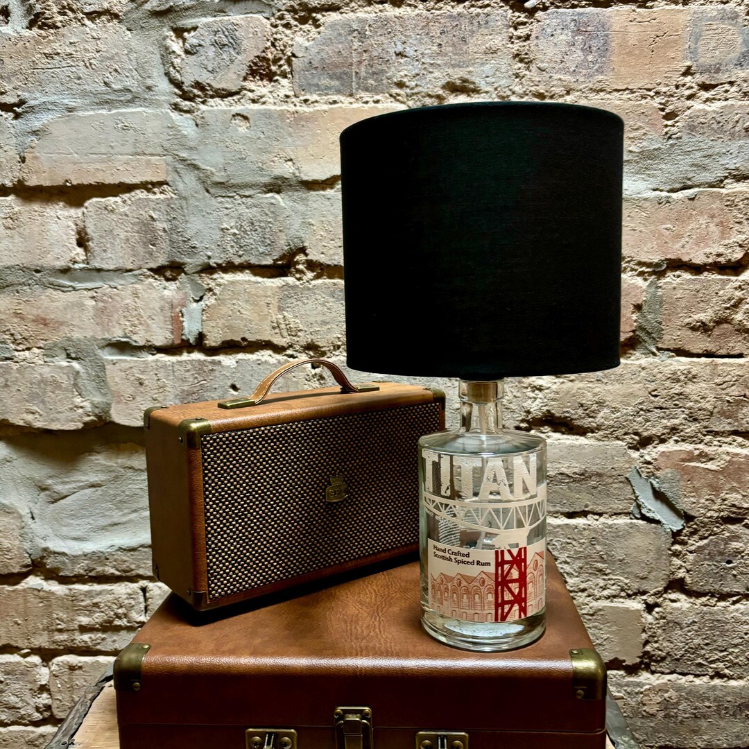 Titan Spiced Rum Bottle Lamp With Choice of Shade - Etsy