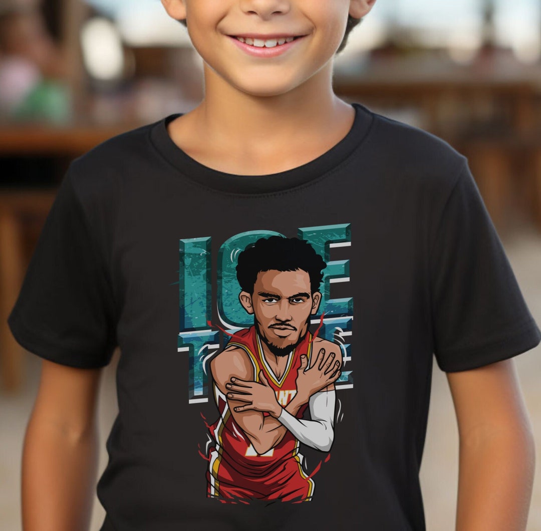 Trae Young Ice in His Veins Youth Shirt |tay Young Merch | NBA Shirt ...