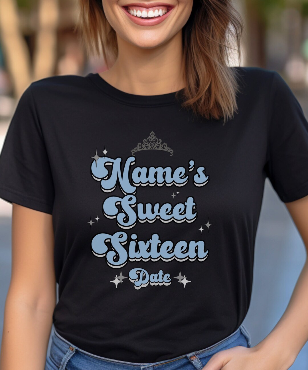 Personalized Sweet 16 Retro Style Adult/youth Unisex Softstyle Shirt ...