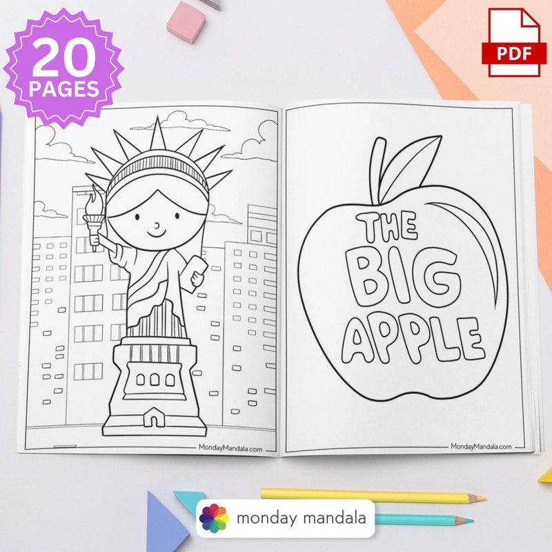 Big Cities Coloring - Etsy