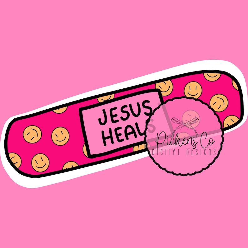 Jesus Heals Bandaid PNG - Etsy