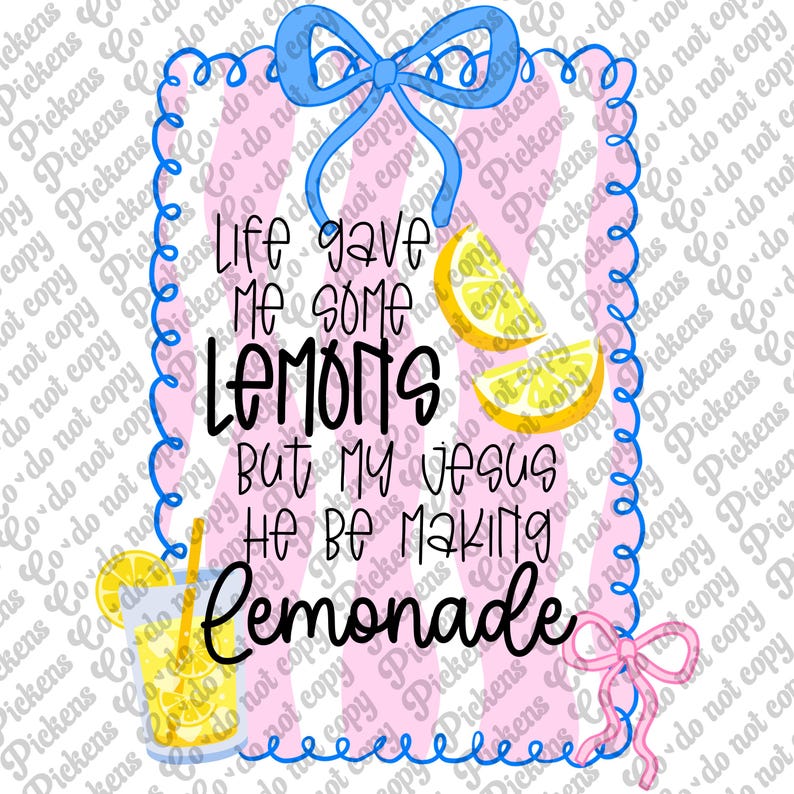 Life Gave Me Some Lemons but My Jesus He Be Making Lemonade PNG - Etsy