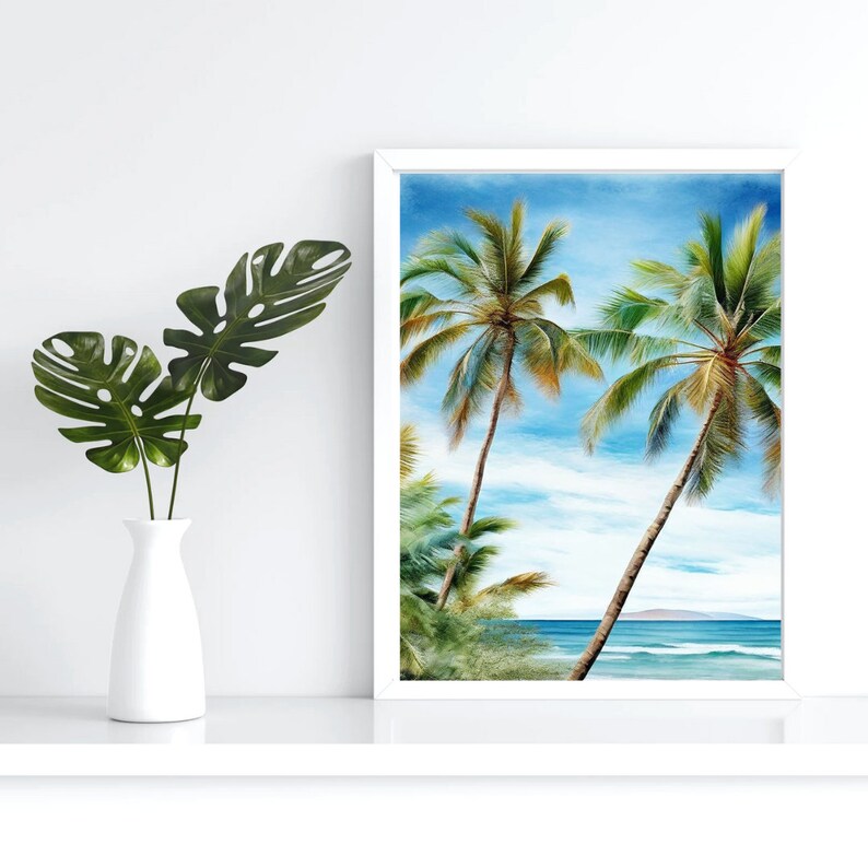 Paradise Coastal View - Digital Print - Etsy