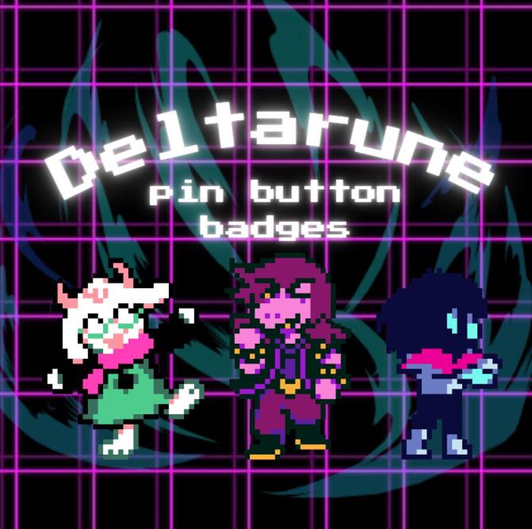 Deltarune Sprite Pin Buttons - Etsy UK