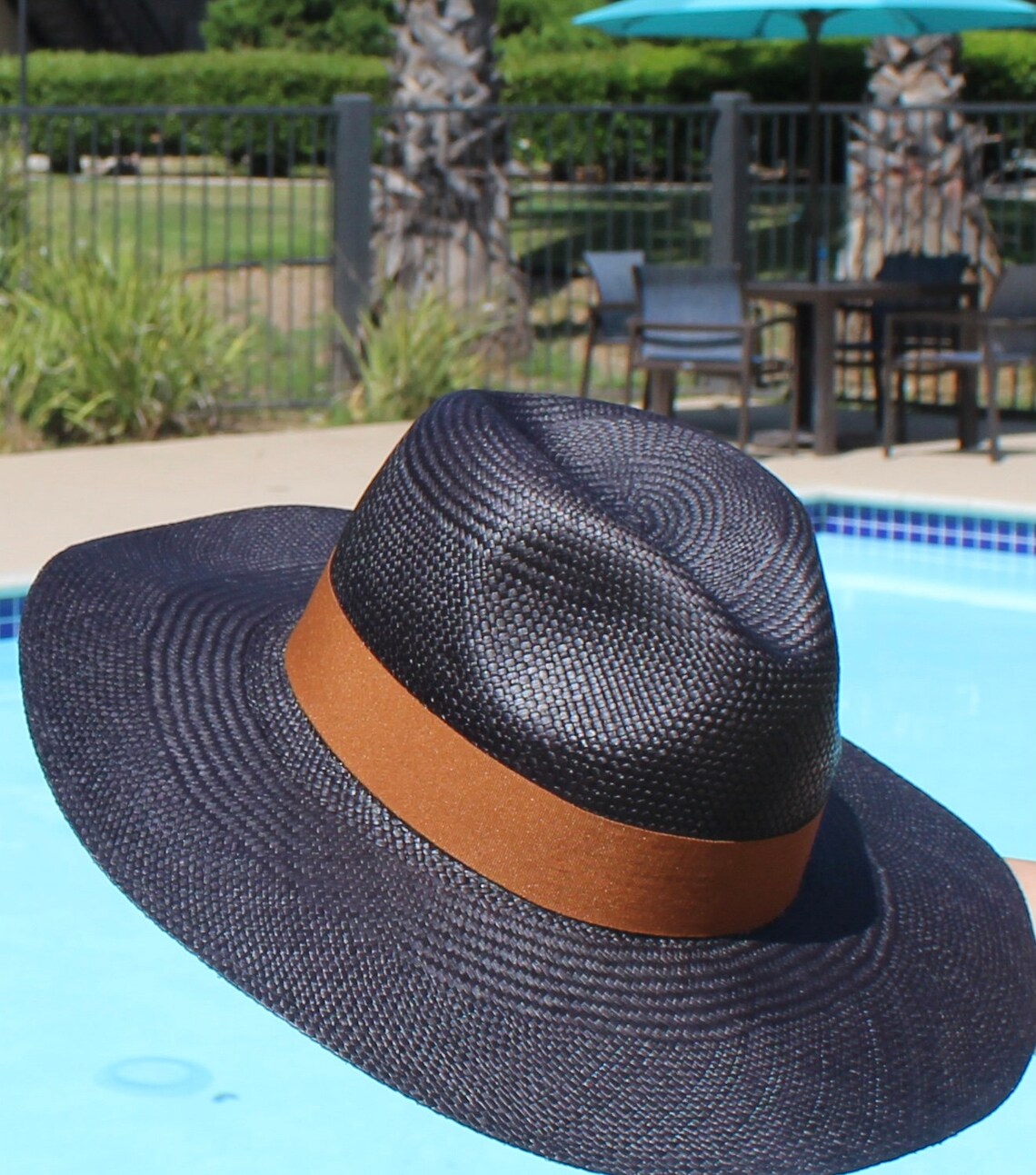 Black Ecuadorian Panama Hat - Etsy