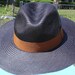 Black Ecuadorian Panama Hat - Etsy