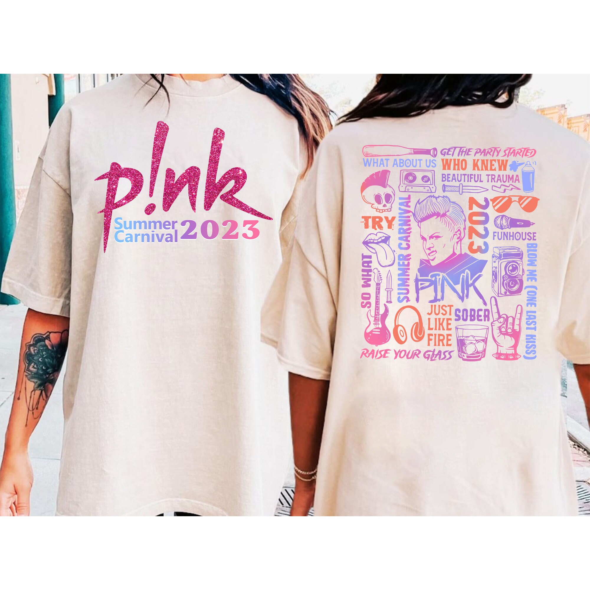 P!nk Summer Carnival 2023 Shirt, Pink Singer 2023 World Tour Shirt