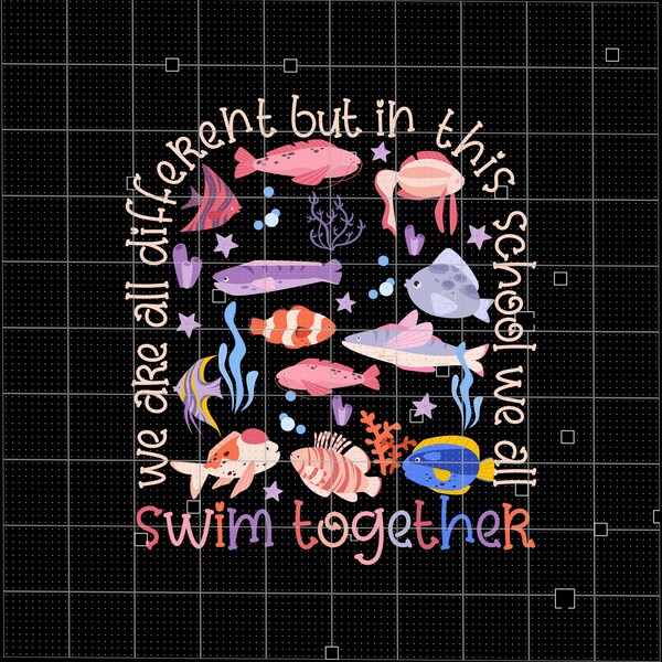 We Are All Different but in This Class We Swim Together - Etsy New Zealand