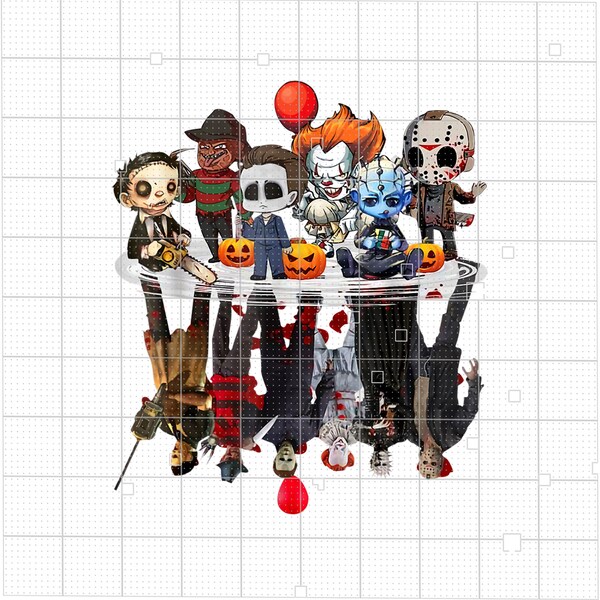 Chibi Horror Character Png - Etsy