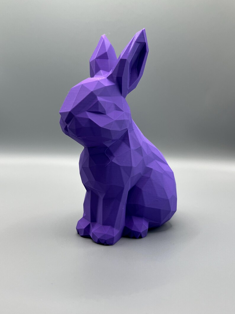 Geometric Bunny Rabbit - Easter, Home Decor, Office Decor, Gift - 3D ...