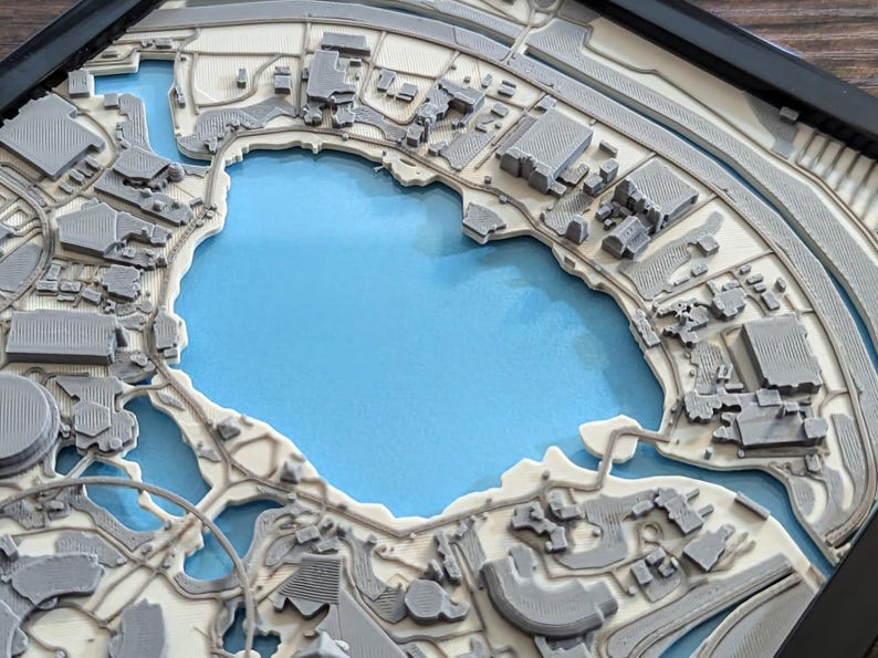 Epcot Disney World 3D Miniature Map - Spaceship Earth Sphere - Disney ...