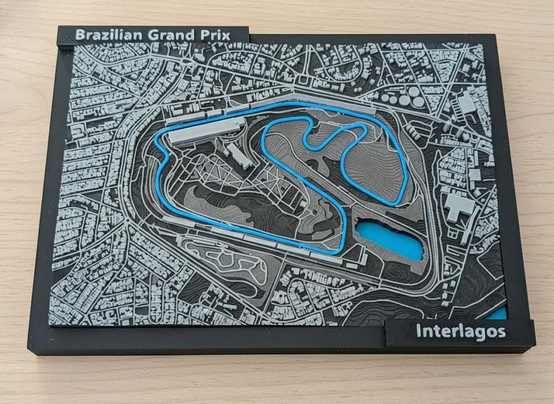 Interlagos 3D Model - Brazilian Grand Prix F1 Race Track - Sao Paulo ...