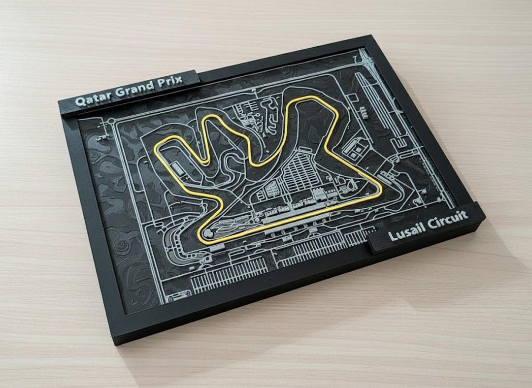 Qatar Grand Prix 3D Model - Lusail Circuit F1 Race Track - Formula 1 ...