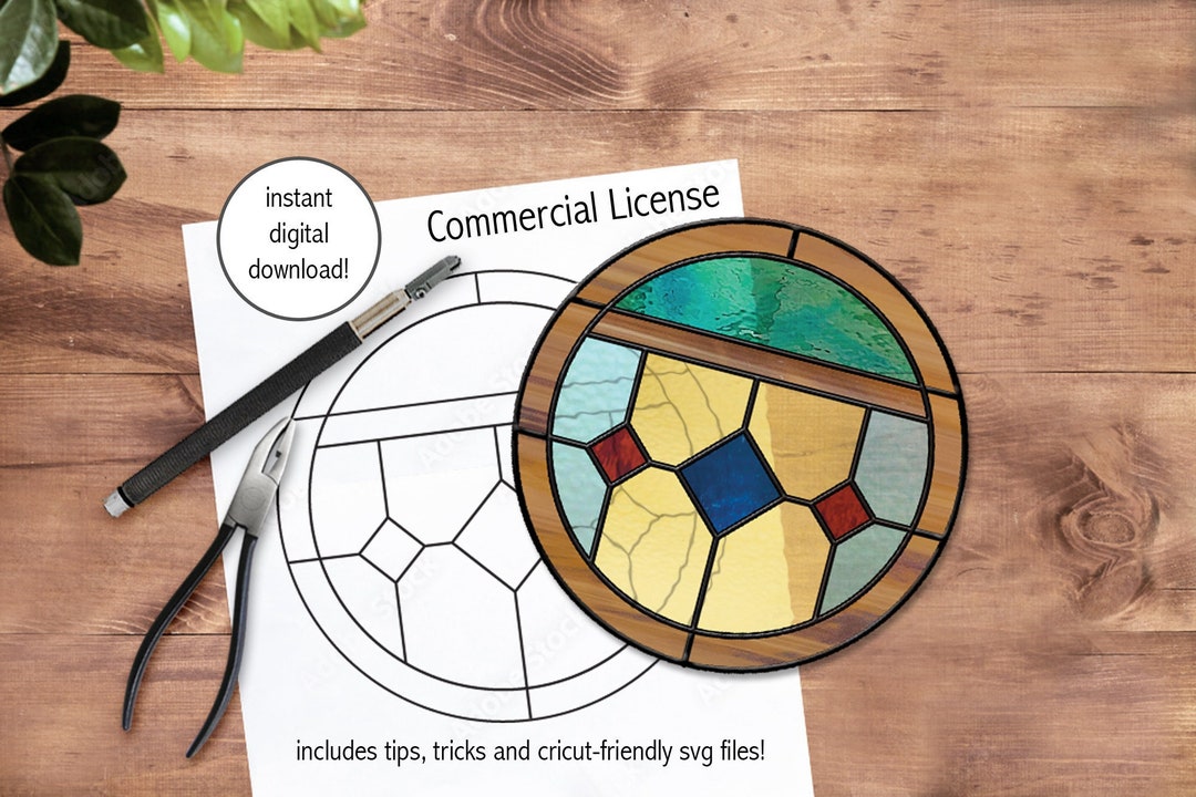 PATTERN - Bluey's Bedroom Stained Glass Window - Commercial License - Etsy