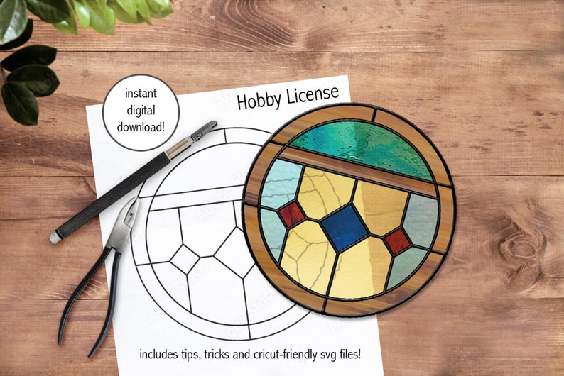 PATTERN - Bluey's Bedroom Stained Glass Window - Hobby License - Etsy