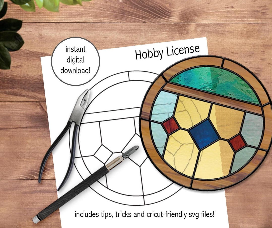 PATTERN - Bluey's Bedroom Stained Glass Window - Hobby License - Etsy