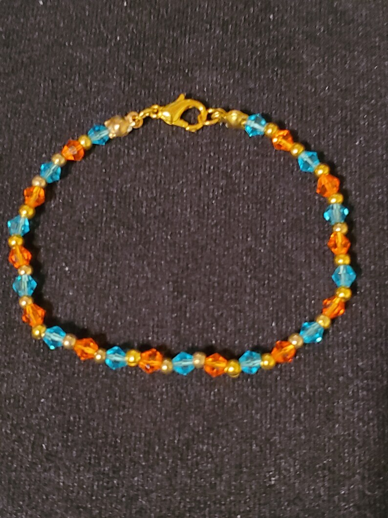 Miami Dolphins Team Colors Crystal Jewelry - Etsy