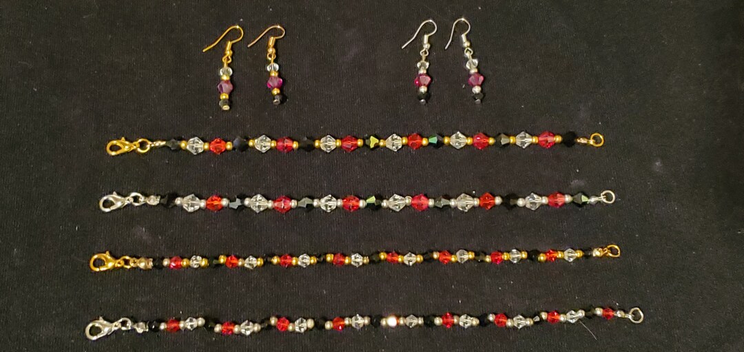 Arizona Cardinals Team Colors Crystal Jewelry - Etsy