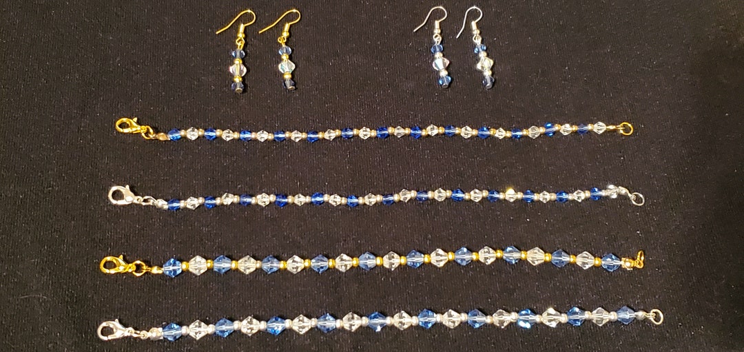 Indianapolis Colts Team Colors Crystal Jewelry - Etsy