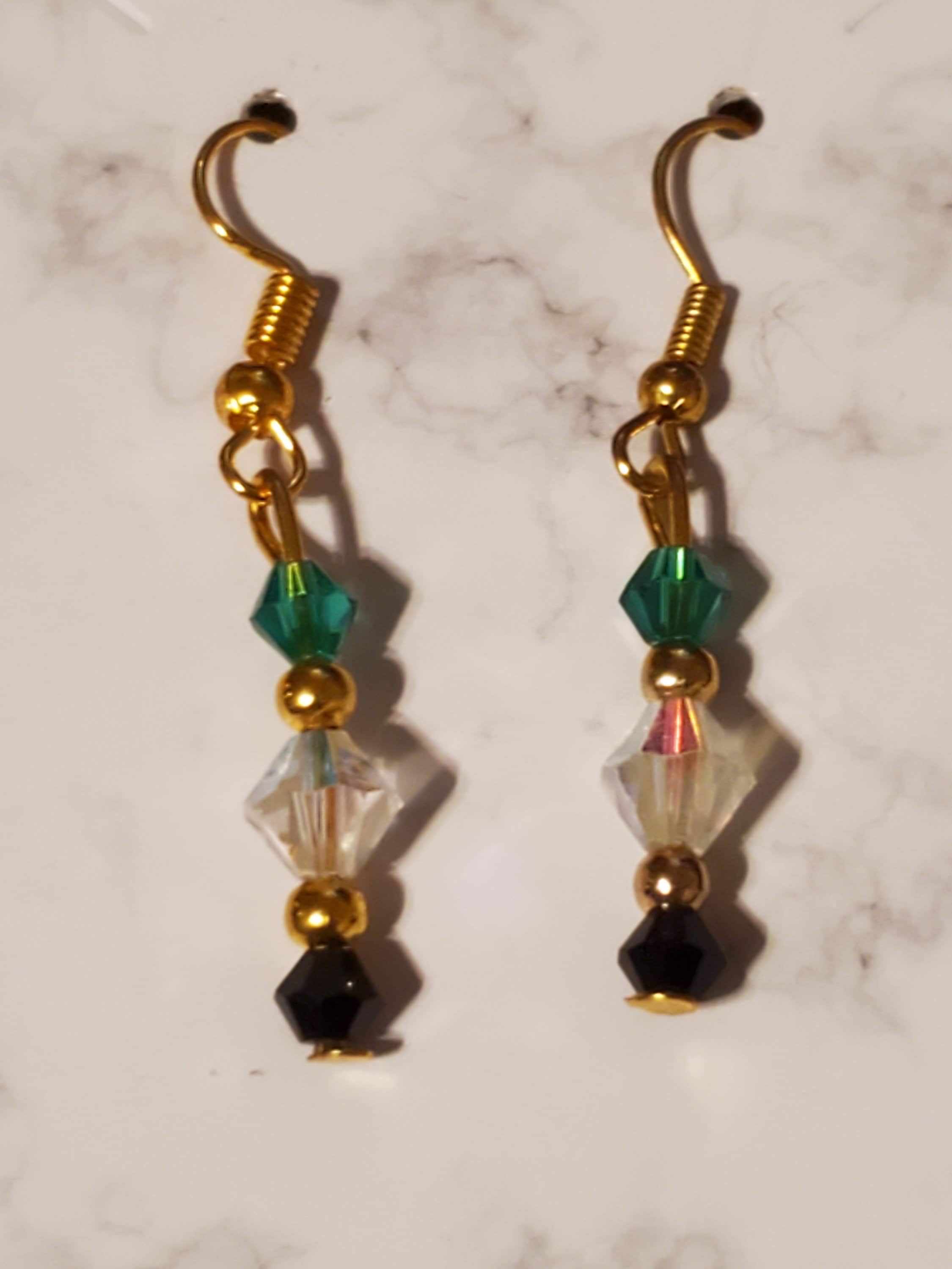 Philadelphia Eagles Team Colors Crystal Jewelry - Etsy