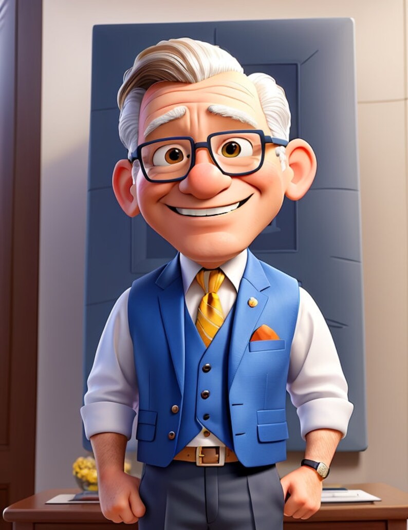 Digital Download: Kamala Harris & Tim Walz, AI Art, Cartoon, Animation ...