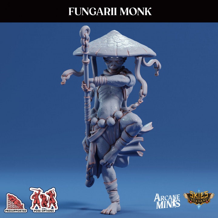 Fungarii Monks | Arcane Minis | Fantasy Miniatures | Myconid - Etsy