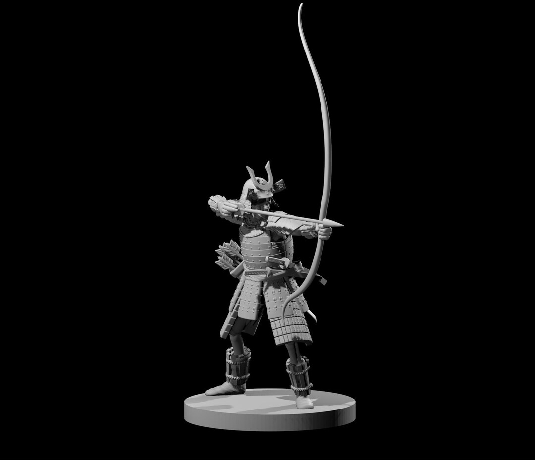 Skeletal Samurai Archer | Resin Miniature - Etsy