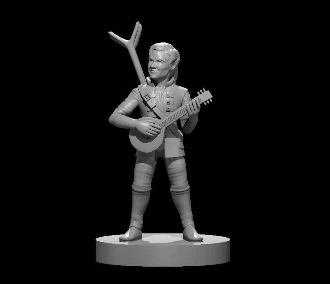 Kender Male Bard | Resin Miniature - Etsy