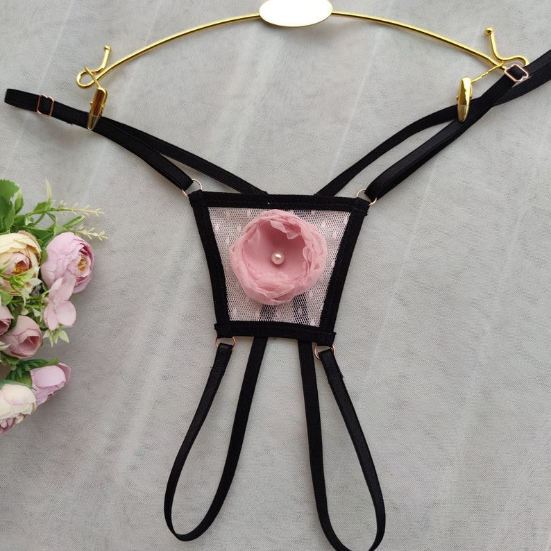 Extreme Open Crotch Panties Micro Bikini Thong, Crotchless Panties ...